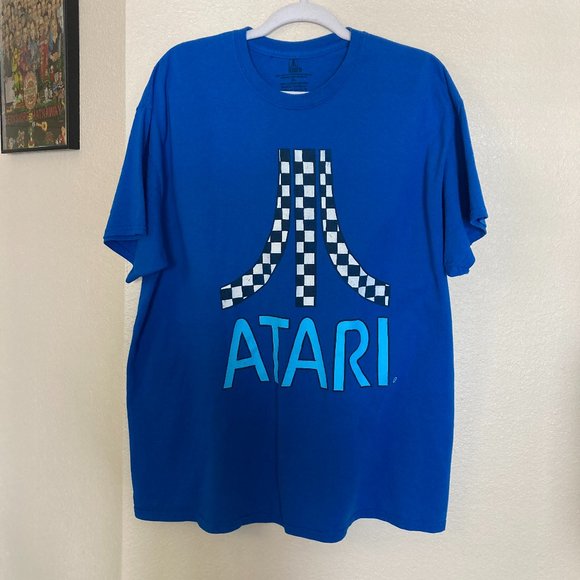 atari | Shirts | Atari T Shirt Video Game Tee Short Sleeve Blue With ...